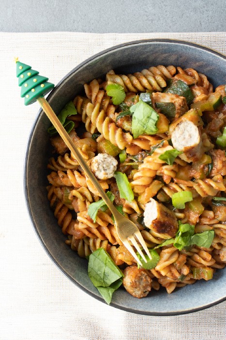 Merguez pasta :: The Healthy Foodies